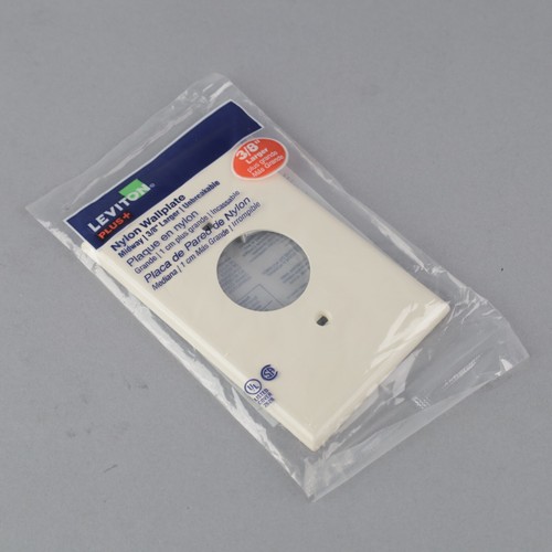Leviton R56-PJ7-T Gang Nylon Midsize Receptacle Plate Light Almond (22 ...