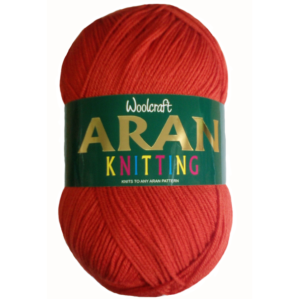 Aran Wool Woolcraft Aran 400g Knitting Yarn, Acrylic Or Wool Mix 40 ...
