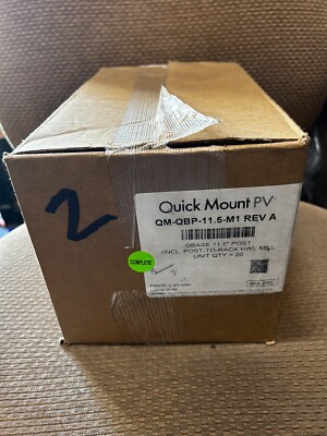 Quick Mount PV QM-QBP-11.5-M1 11.5" QBase Post-Style Mount Box of 20 ...
