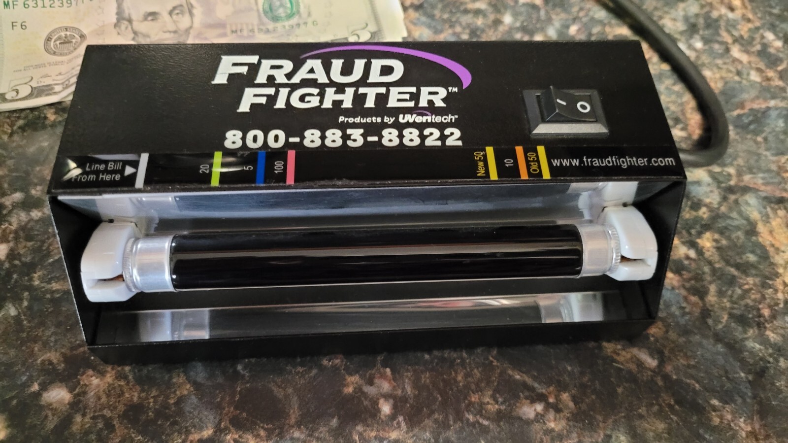 Fraud Fighter UVeritech UV-16 Ultraviolet Counterfeit Detection Scanner ...