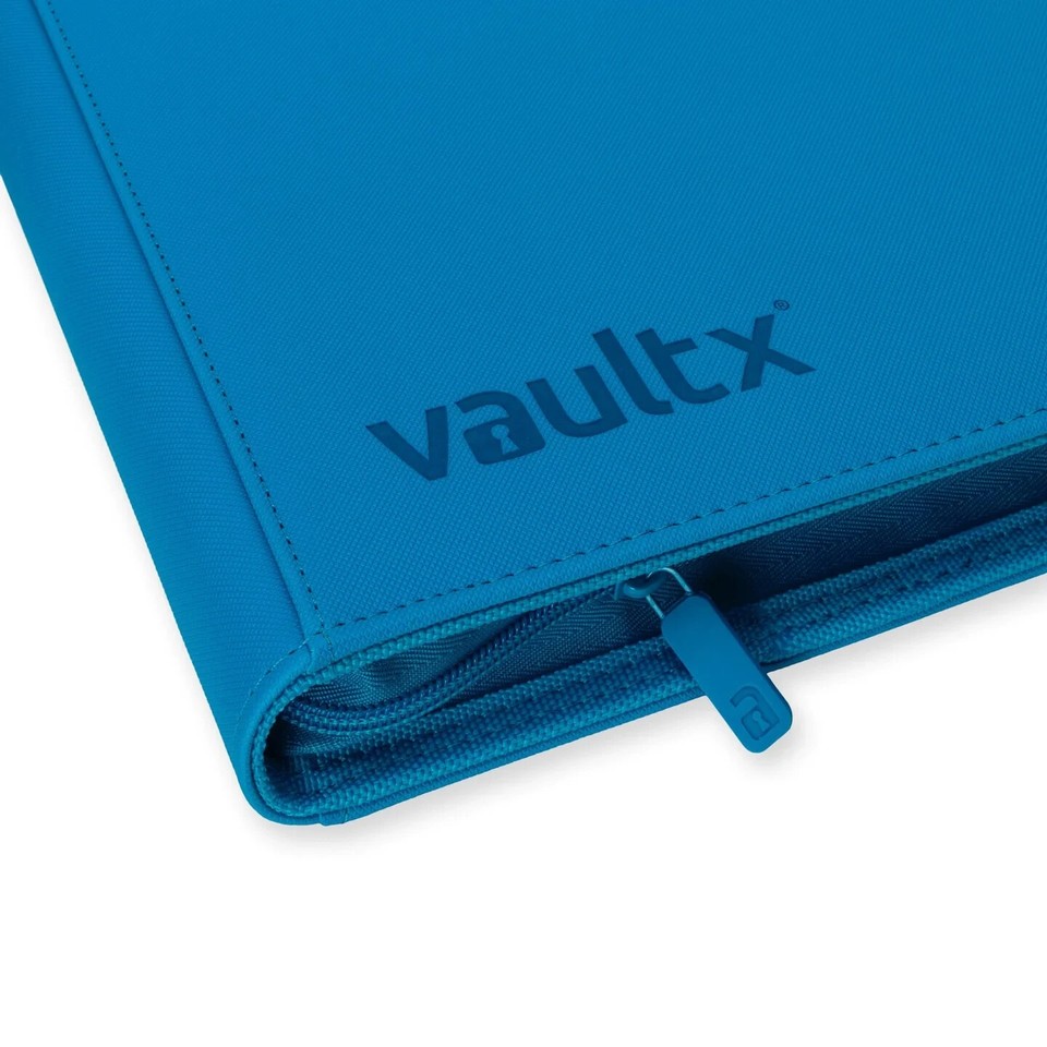 VaultX Binder Neon Blue 9 POCKET Exo-Tec Zip Binder BRAND NEW Holds 360 Cards | eBay
