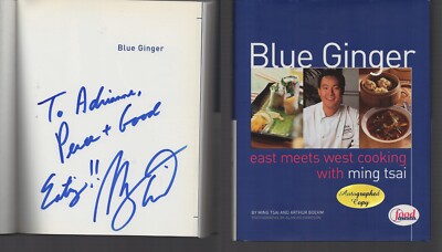 Blue Ginger : East Meets West Cooking / SIGNED / Ming Tsai / Hardcover ...