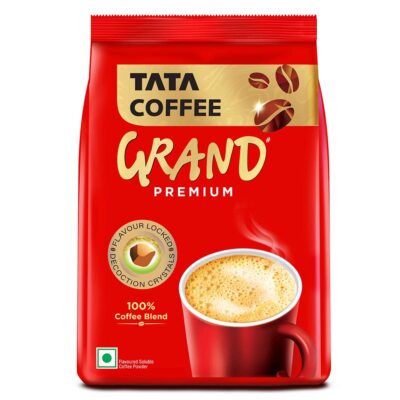 Tata Coffee Grand Premium Instant Coffee, 100g, Powder, Bag/Pouch-Rich ...