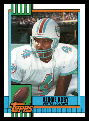 1990 Topps Reggie Roby Miami Dolphins #325 Centered Mint | eBay