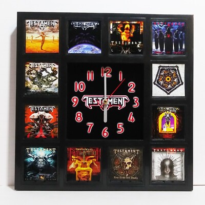 Testament Wall Clock Rock Band Album LP CD Cover Replica Art | eBay