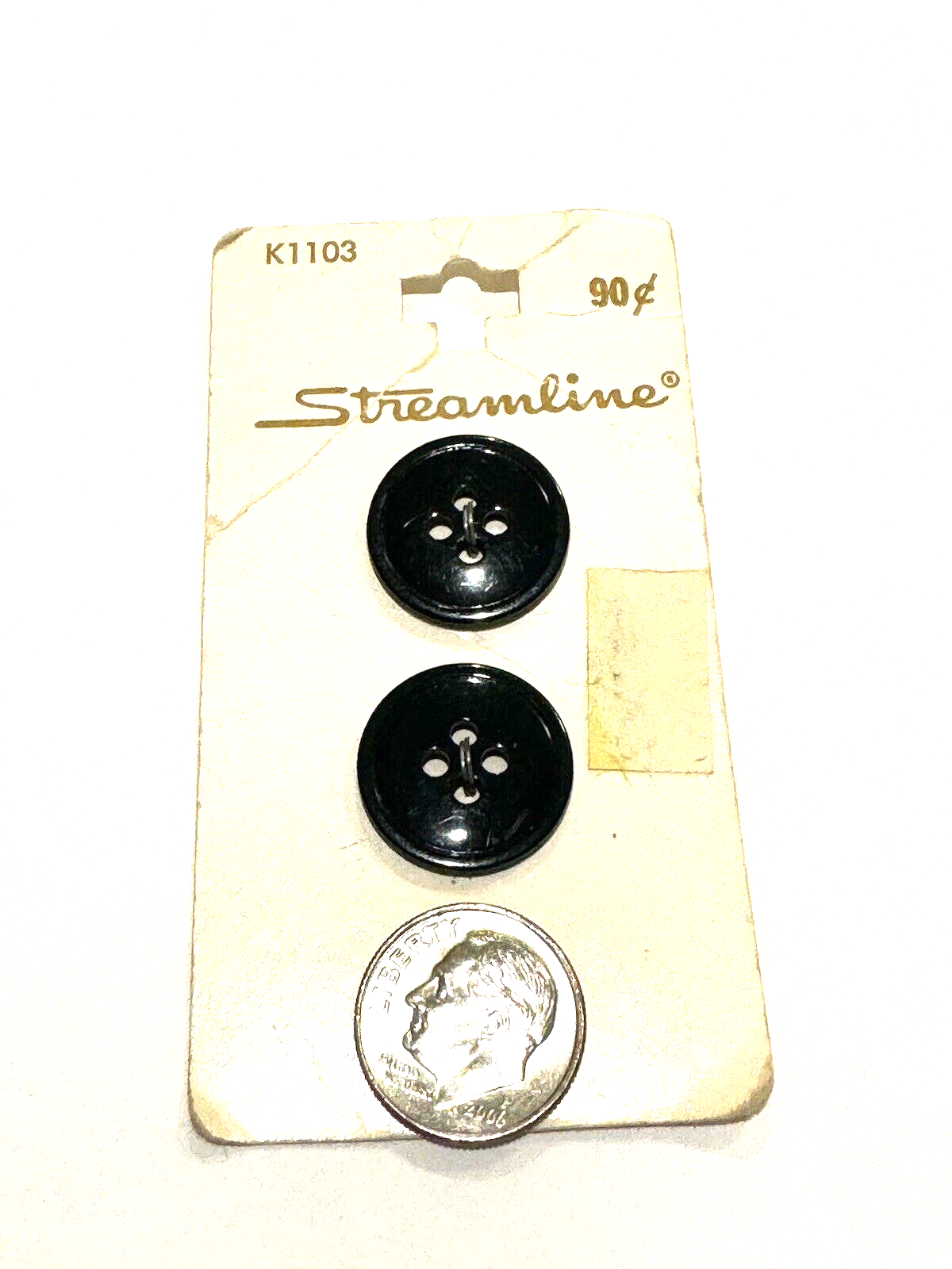 Streamline Buttons Style K1103 Size 28 VTG 18mm 4 Hole Round 2 CT on ...