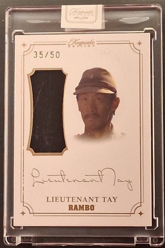 2024 Rambo Keepsake Premiere Edition #208 Lt. Tay Patch/Laser ...