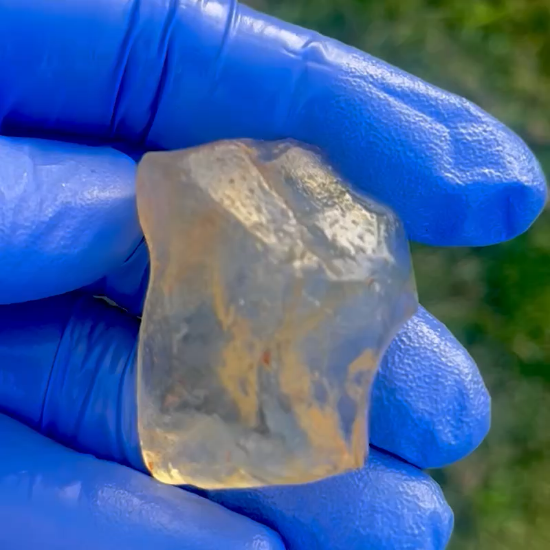Libyan Desert Glass Meteorite Tektite impact specimen( 163 crt)Super ...
