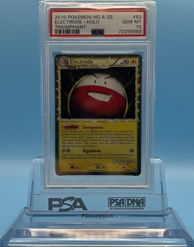 Pokemon HeartGold & SoulSilver HGSS Triumphant PSA 10 Electrode Prime ...