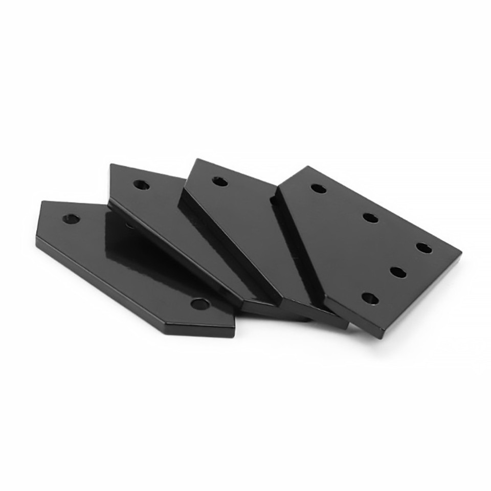 8 Pcs Extrusion Brackets Aluminum L-shaped Connecting Plate Flat Corner ...