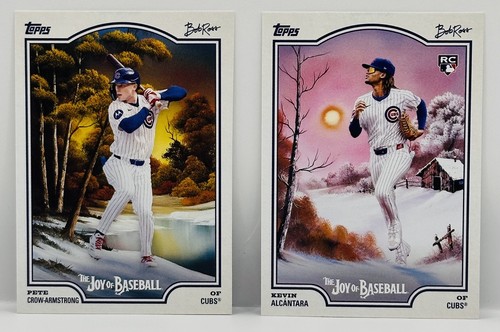 2025 Topps X Bob Ross Joy of Baseball Chicago Cubs Team Lot 4 cards ...
