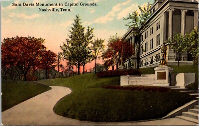 Nashville Tennessee TN Capitol Grounds Sam Davis Monument 1910s ...