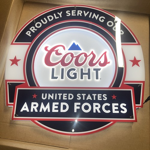 Coors Light United States Armed Forces LED Lighted Sign - New Boxed- 24 ...