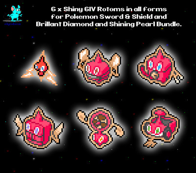 6IV Shiny Rotom all forms Pokemon Brilliant Diamond & Shining Pearl ...