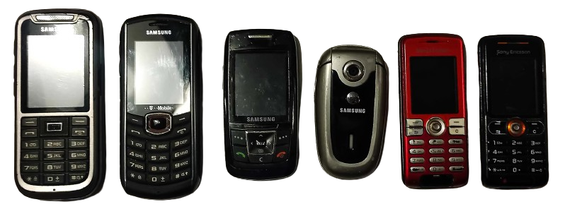 Vintage Retro Old Mobile Phones - Lot of 6 For Scrap Repair Or Parts ...