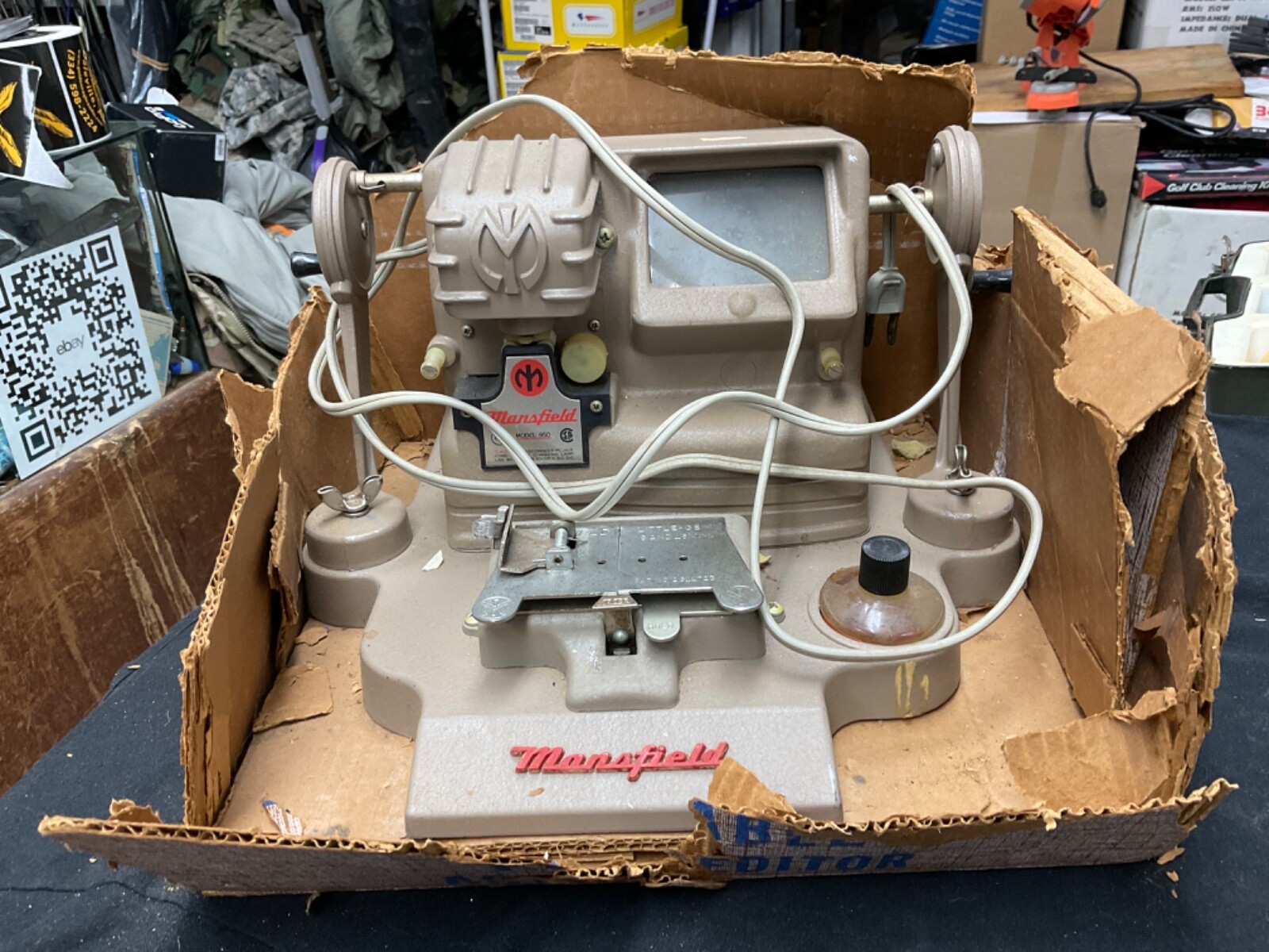 Vintage 1959 Mansfield Model 950 8mm Portable Action Editor | eBay