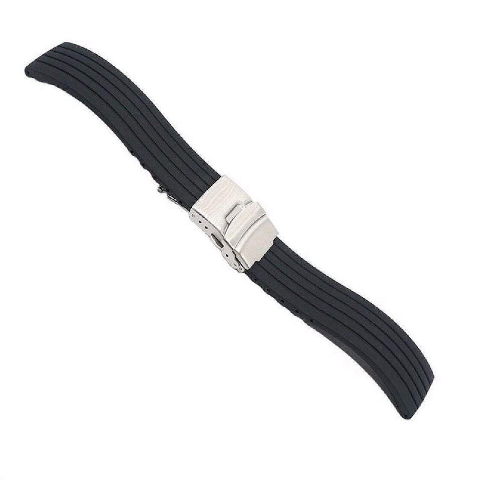 Pack of 2 Steel Bracelet & Silicone Replacement Watch Band Bulova ...
