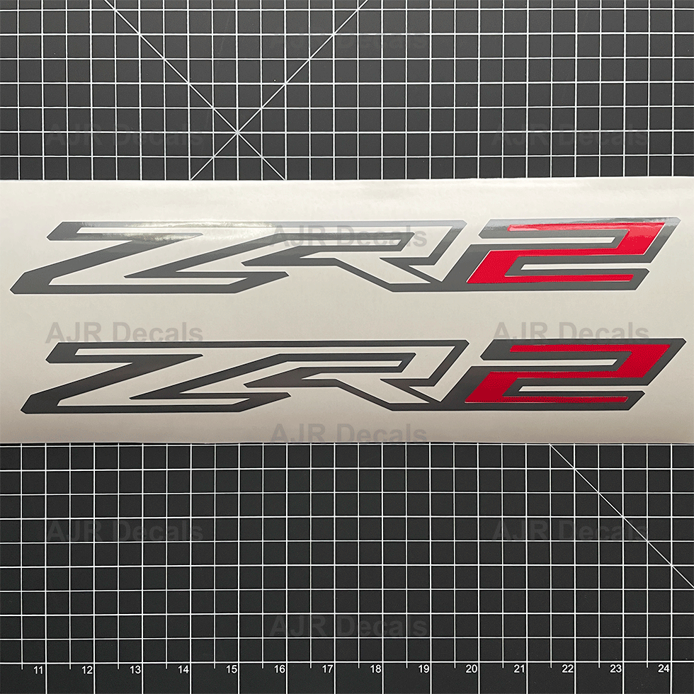 ZR2 Decals Fits Chevy Colorado Bedside Truck Sticker 2017-2020 Z Red MB ...