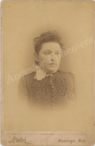 JOHNSON YAGER HANEY Addie 1871 photo Hastings NE WHITTENMEYER Clarence ...