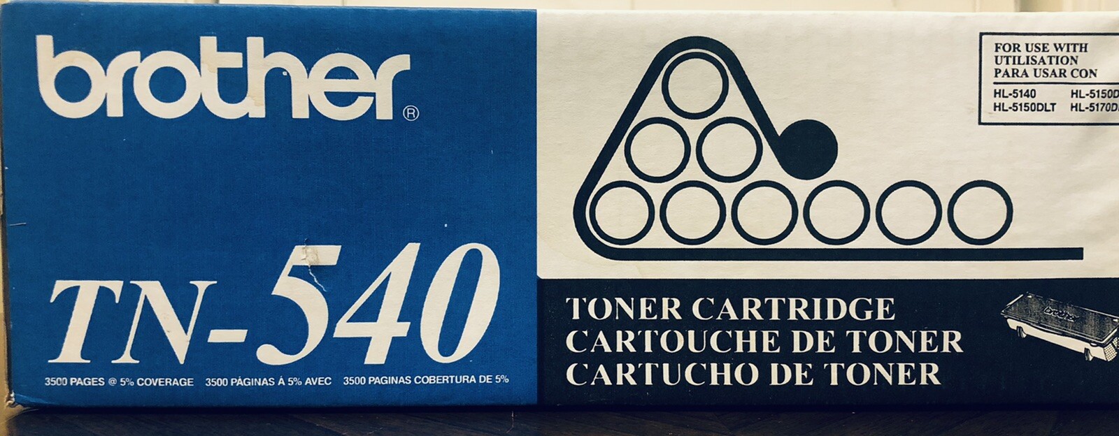Brother+TN540+Black+Laser+Toner+Cartridge for sale online | eBay