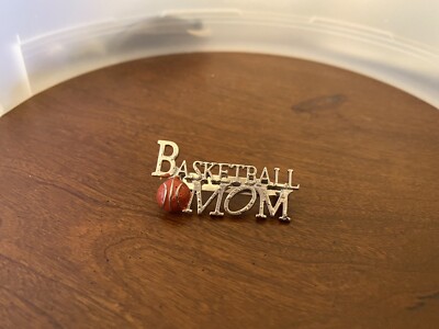 BASKETBALL MOM Pin for Dedicated Moms Brooch | eBay
