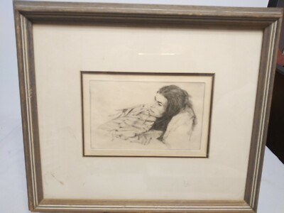 E. Haller signed limited ed. etching "ARLENE" 37/40 VINTAGE | eBay