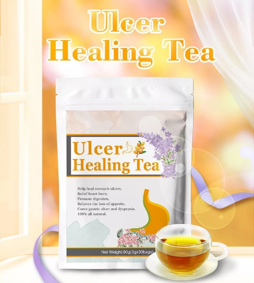ULCER HEALING TEA NOURISH STOMACH RELIEVE ULCER ACUTE GASTRITIS 30 TEA ...