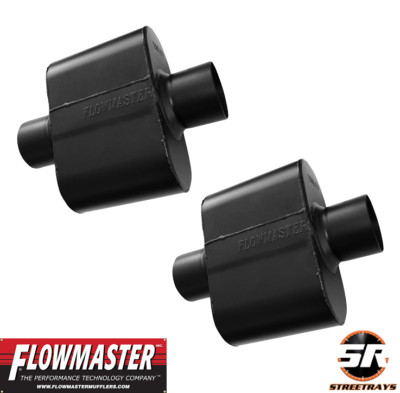 Flowmaster 842515 Super 10 Series Muffler 2.5" In/Out 6.5" Long 9" Wide - Pair | eBay