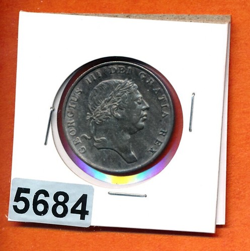 Great Britain GB One Shilling Sixpence Bank Token 1814 Silver - TONING ...