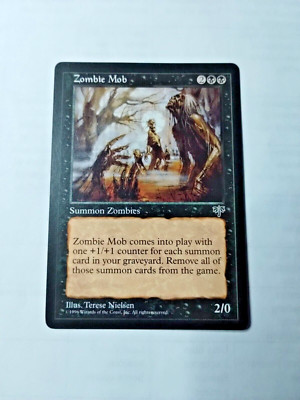 MTG Zombie Mob Mirage Regular Uncommon - Bit of Edge Wear - See Pics | eBay