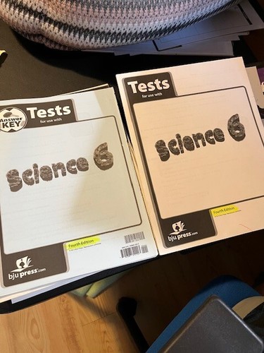BJU Press Science 6 Tests And Answer Key Grade 6 4th Edition 281345 And ...