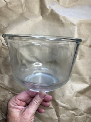 Vintage Pyrex Clear Glass Batter Bowl With Pour Spout Approx 2 Qt ...