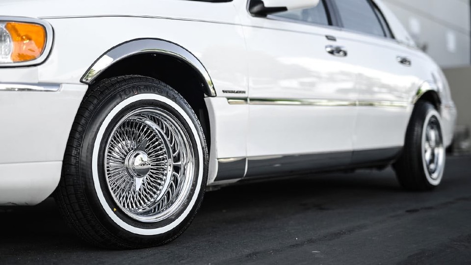 14x7" LA Wire Wheels Reverse 100-Spoke Straight Lace Chrome Rims (A01 ...