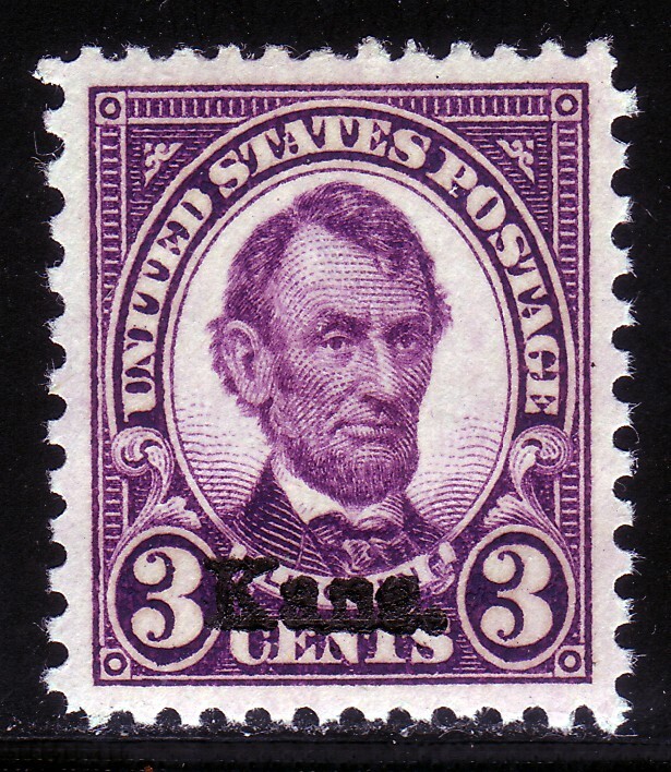 #661 THREE CENT KANSAS OVERPRINT. EXTRA FINE 1-J . NH OG. SCV $275+ | eBay