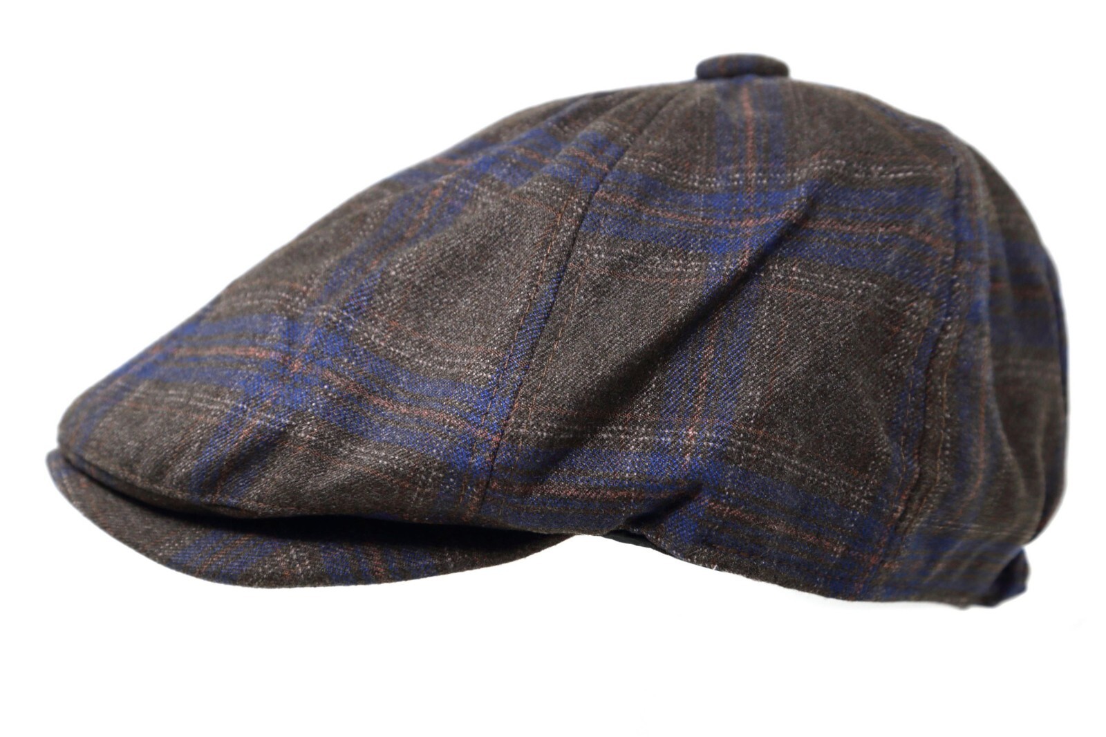 Men's Classic Cotton Blend Plaid Newsboy Applejack Cap Style, Quality ...