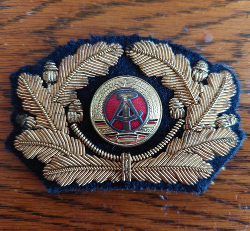 NVA Mützenemblem Kokarde 1962 Offizier Volksmarine GESTICKT DDR KVP | eBay