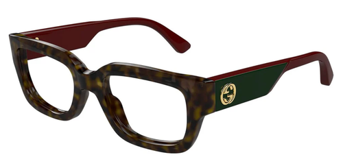 New GUCCI Reading Glasses GG1666O 002 50-19 140 Tortoise & Green Frames ...