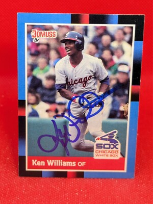AUTOGRAPH on card: Ken Williams 1988 Donruss #334 | eBay