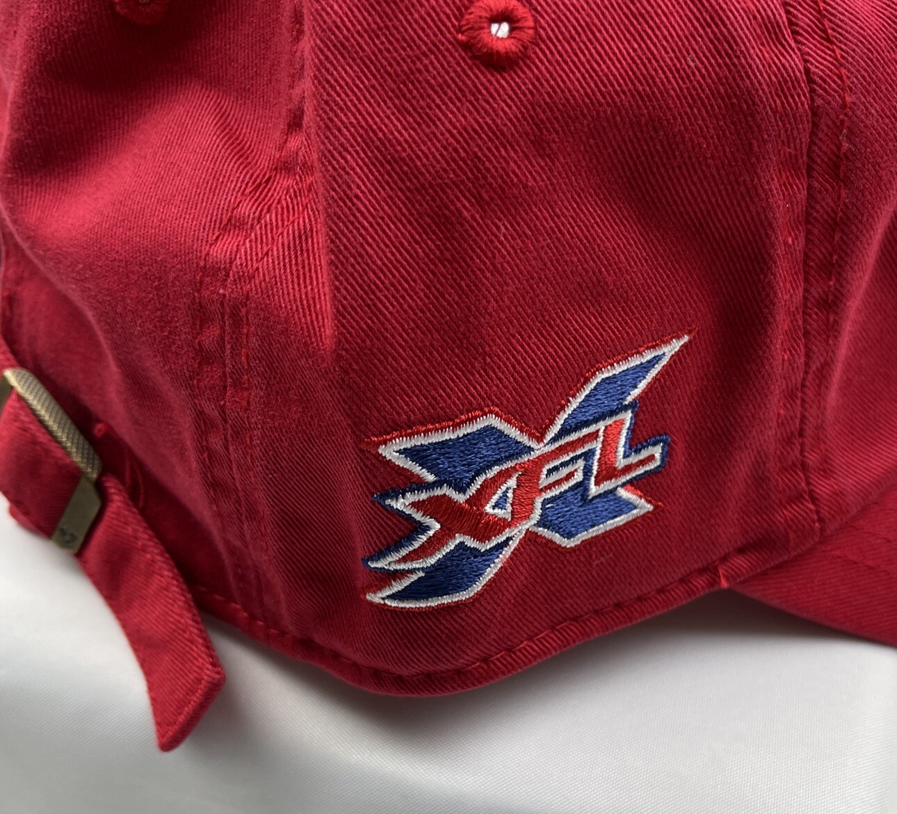 ‘47 XFL Houston Roughnecks Clean Up Adjustable Baseball Hat Cap Red ...
