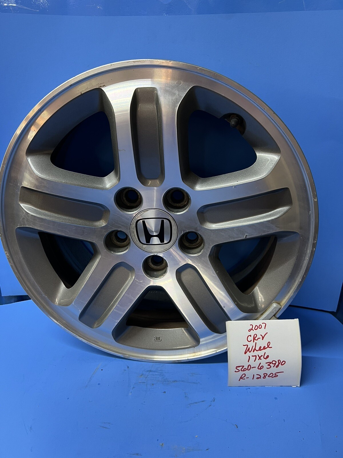 2007-2011 HONDA CR-V ALLOY WHEEL W/CENTER CAP & TPMS 17X6-1/2 5 LUG 5 ...
