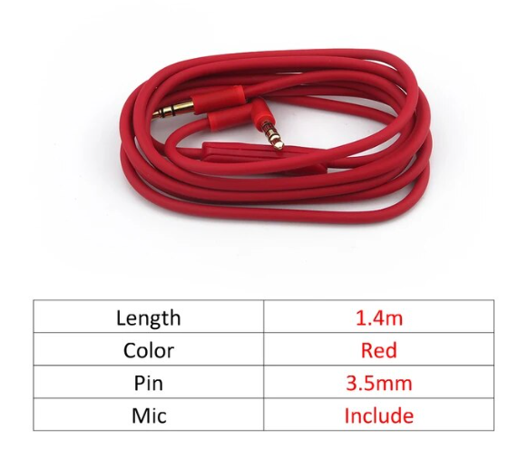 Beats Replacement Audio Cable With Mic (Universal Model) | eBay