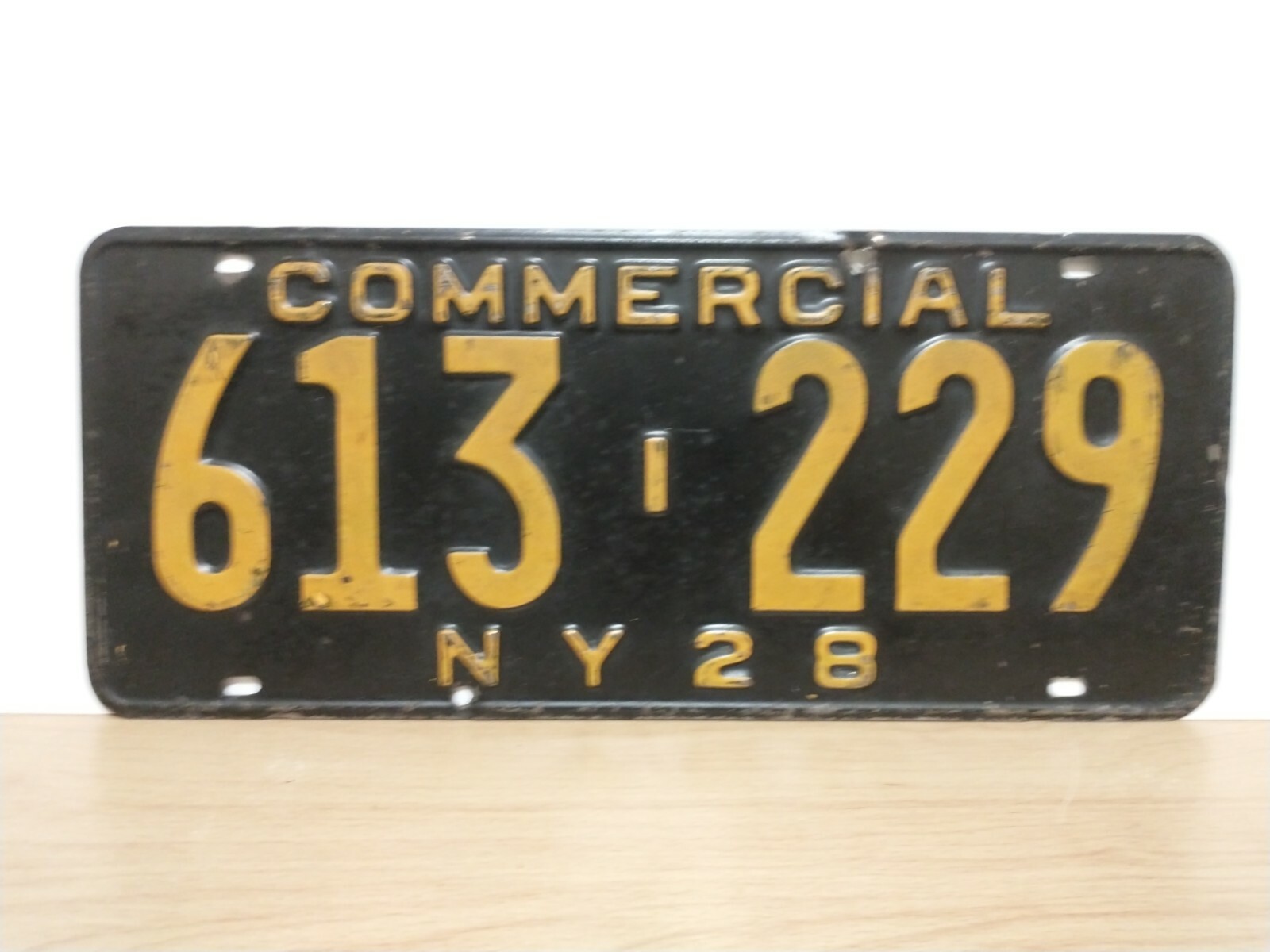 1928 New York COMMERCIAL License Plate Tag Original | eBay