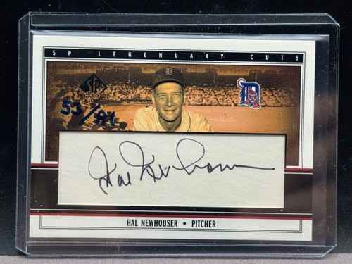 2002 Legendary Cuts HAL NEWHOUSER card Auto Autograph SP Upper Deck /81 ...