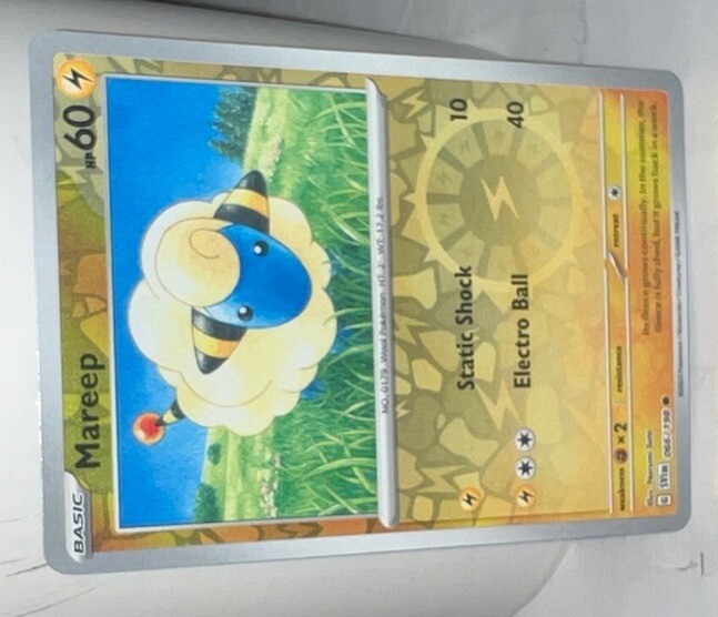 Mareep 066/198 Reverse Holo Scarlet & Violet Base Pokemon TCG Card NM ...