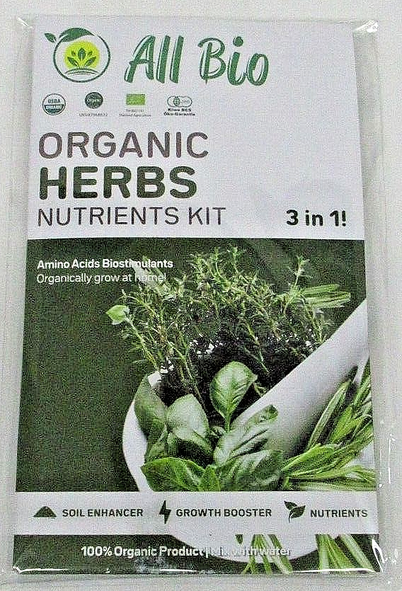 ALL BIO Herb Plant Nutrients Kit 3 in 1/ 10g | eBay