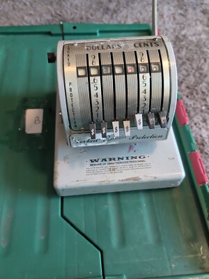 Vintage Paymaster Ribbon Writer Series 8000B with key | eBay