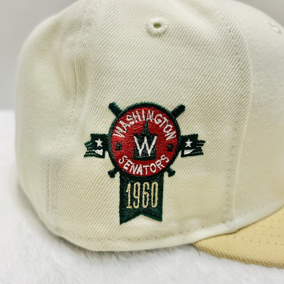 New Era Washington Senators 1960 Patch 59FIFTY Fitted Hat Cap White ...