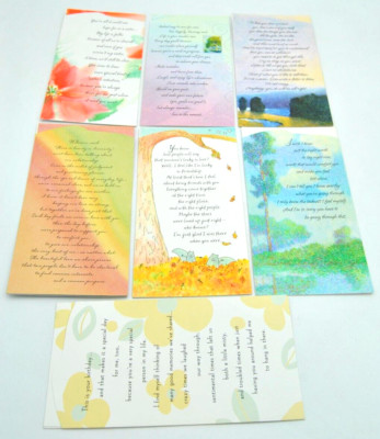 (7)Hallmark BETWEEN YOU AND ME Assorted Cards LOVE,SISTER,FRIEND etc w ...