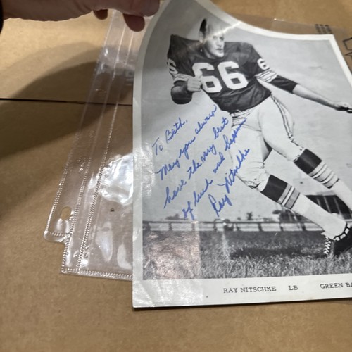 RAY NITSCHKE NFL Football Packers Signed Autographed Photo 8x10 1972 ...