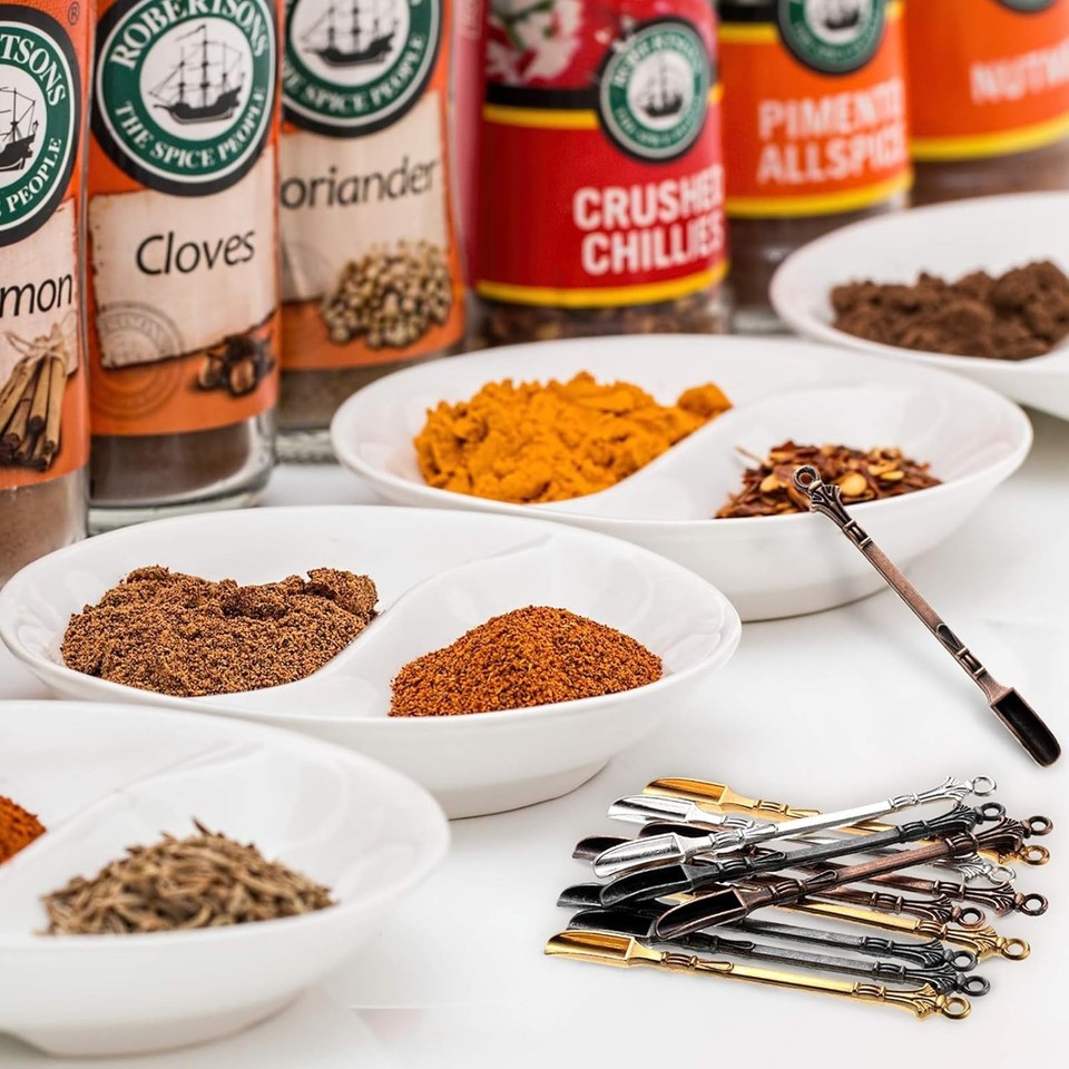 Stylish Alloy Mini Shovel Spice Spoons - 24 Count Perfect for Filling ...